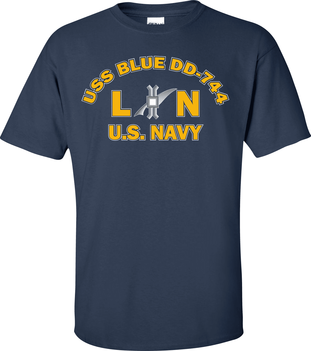 USS BLUE DD-744 Rate LN Legalman T-Shirt