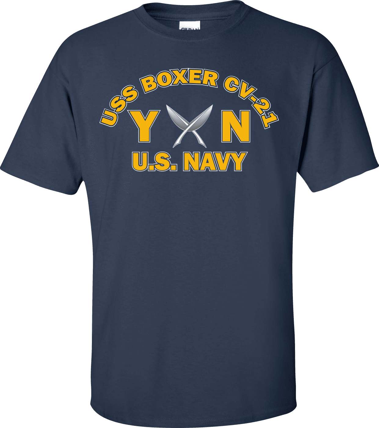 USS BOXER CV-21 Rate YN Yeoman T-Shirt