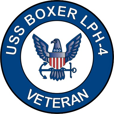 USS Boxer LPH-4 Veteran Decal Sticker