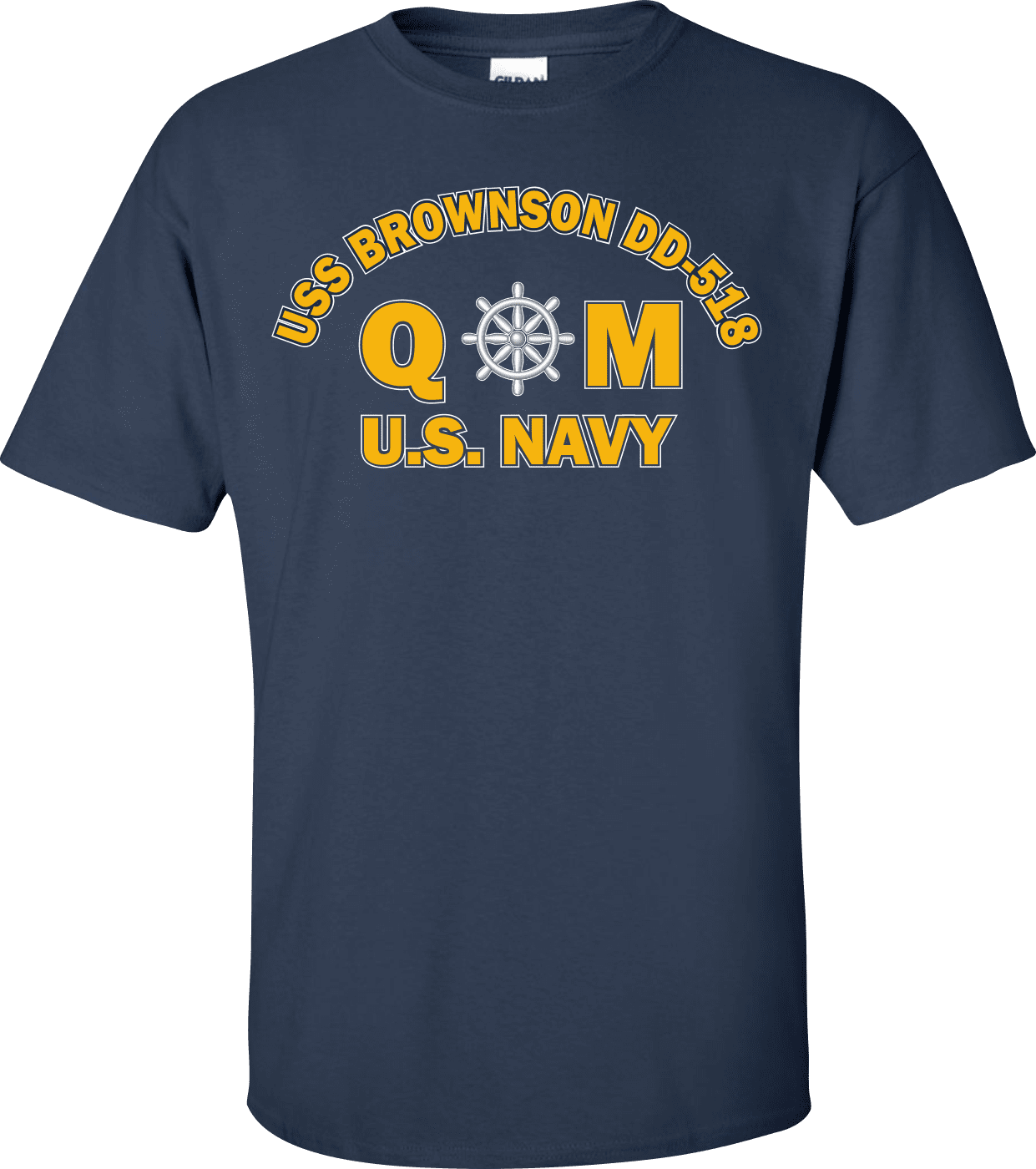 USS BROWNSON DD-518 Rate QM Quartermaster T-Shirt