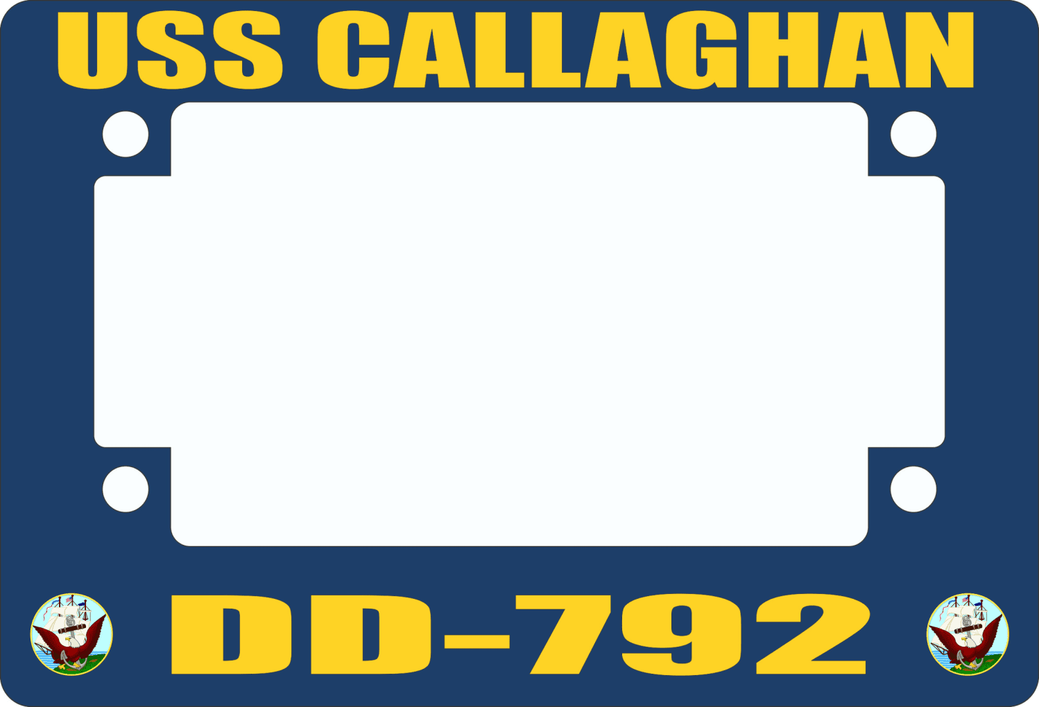 USS Callaghan DD-792 Motorcycle Frame