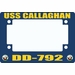 USS Callaghan DD-792 Motorcycle Frame