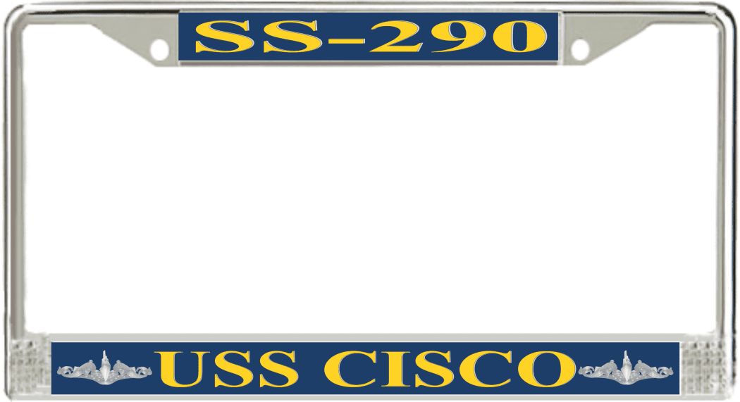 USS Cisco SS-290 License Plate Frame