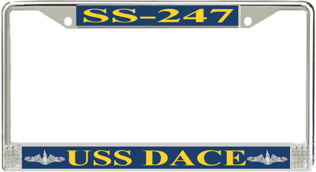 USS Dace SS-247 License Plate Frame