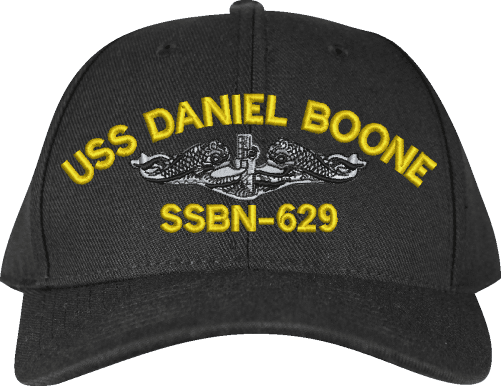 USS Daniel Boone SSBN-629 Custom Embroidered Cap