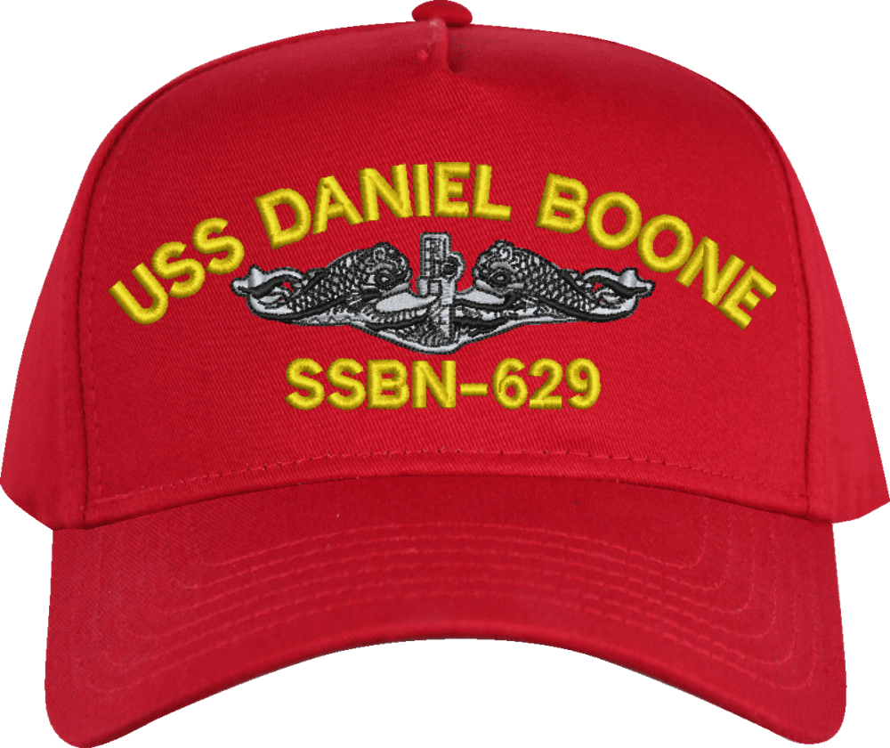 USS Daniel Boone SSBN-629 Custom Embroidered Cap
