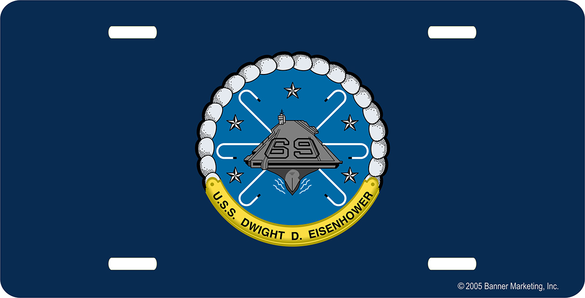 USS Dwight D. Eisenhower CVN-69 License Plate