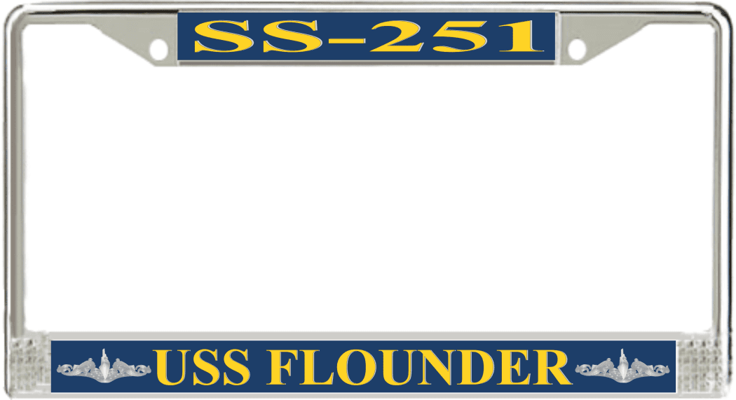 USS Flounder SS-251 License Plate Frame