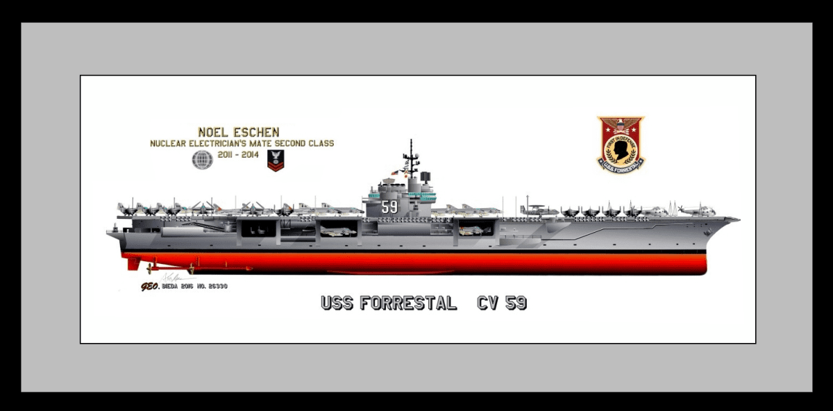 USS Forrestal CV-59 Print