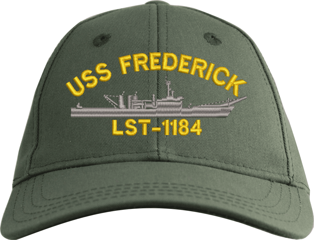 USS Frederick LST-1184 Ships Custom Embroidered Cap