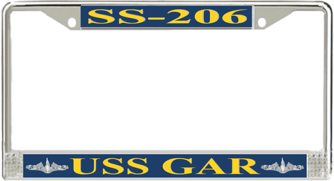 USS Gar SS-206 License Plate Frame