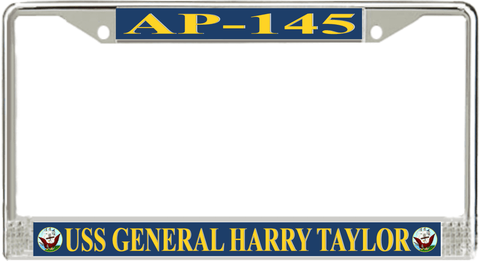 USS General Harry Taylor AP-145 License Plate Frame