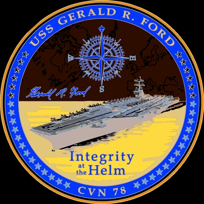 USS Gerald R. Ford CVN-78 Crest Decal