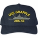 USS Grapple ARS-53 Navy Blue High Profile Cap (Made in the USA)