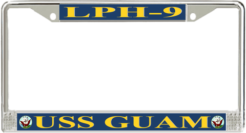 USS Guam LPH-9 License Plate Frame