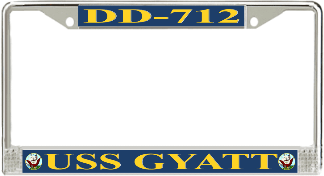 USS Gyatt DD-712 License Plate Frame