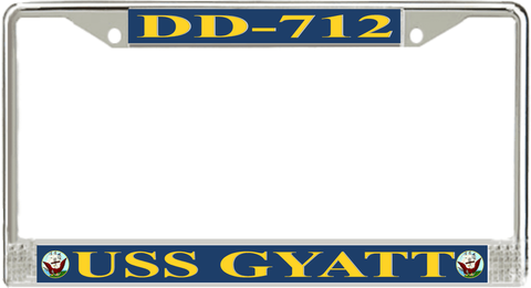 USS Gyatt DD-712 License Plate Frame