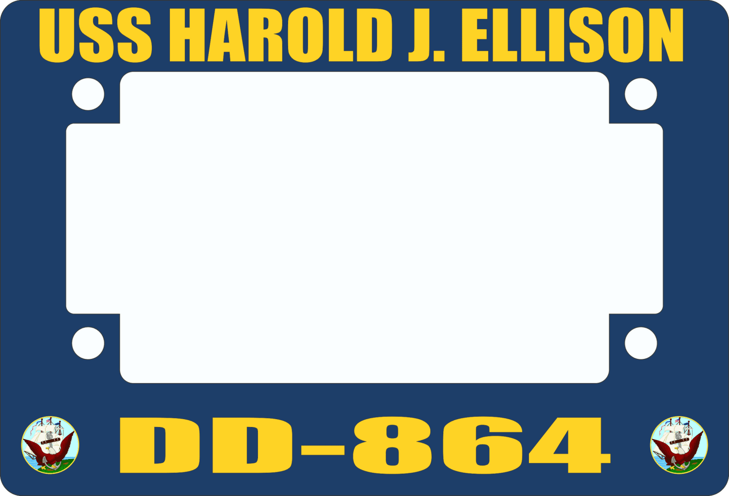 USS Harold J. Ellison DD-864 Motorcycle Frame