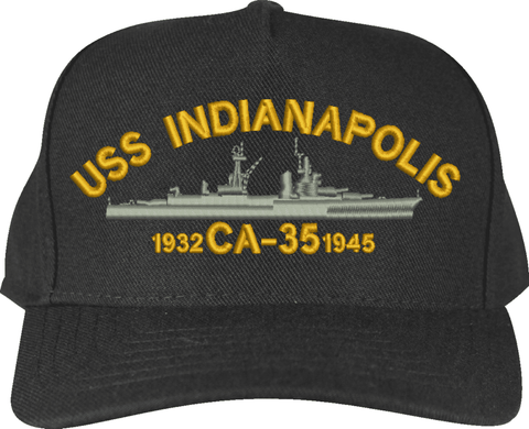 USS Indianapolis CA-35 1932-1945 Ship Custom Embroidered Cap