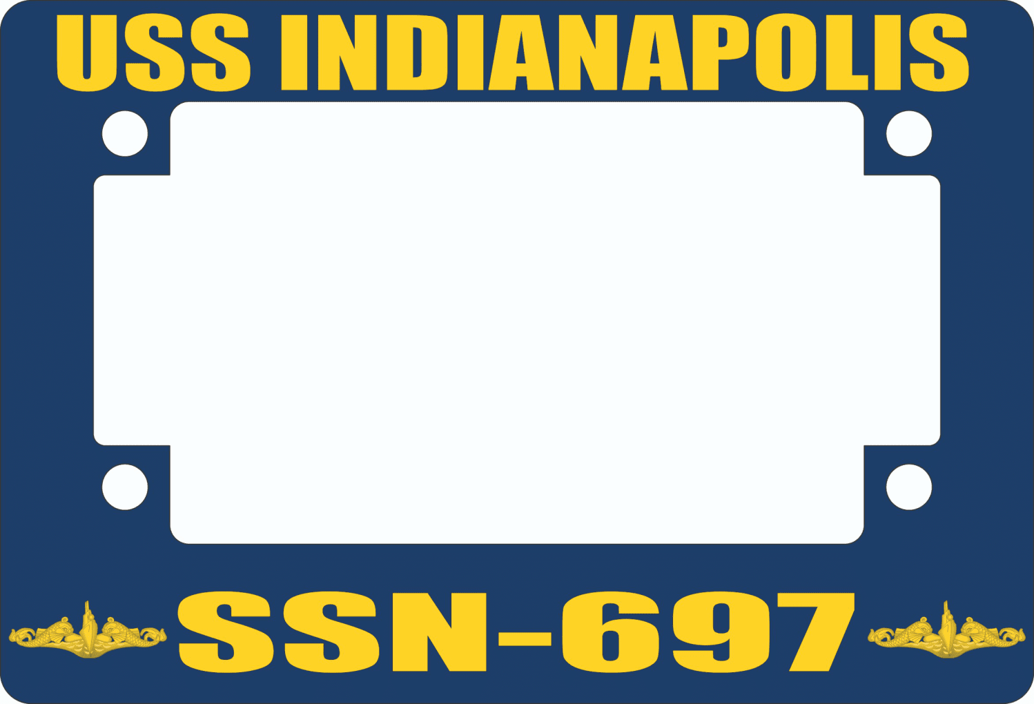 USS Indianapolis SSN-697 Motorcycle Frame