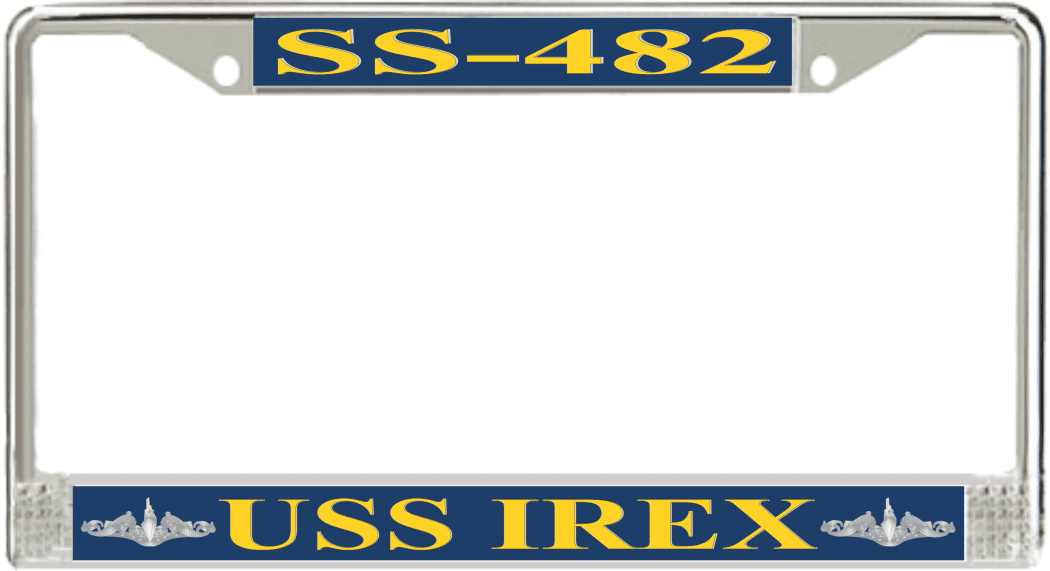 USS Irex SS-482 License Plate Frame