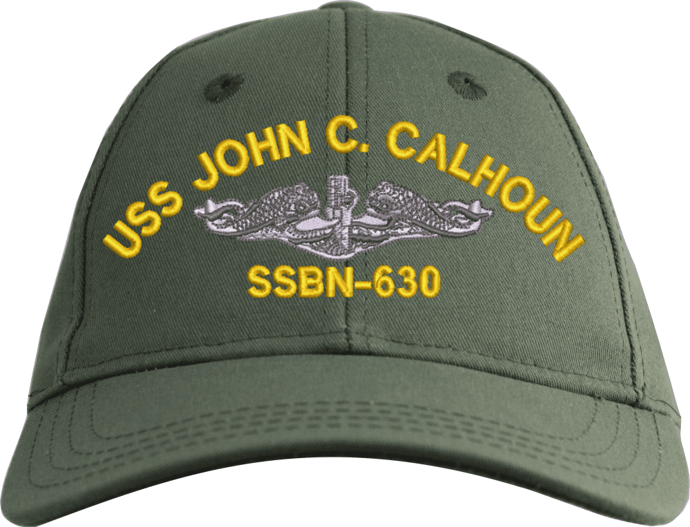 USS John C. Calhoun SSBN-630 Submarine Custom Embroidered Cap