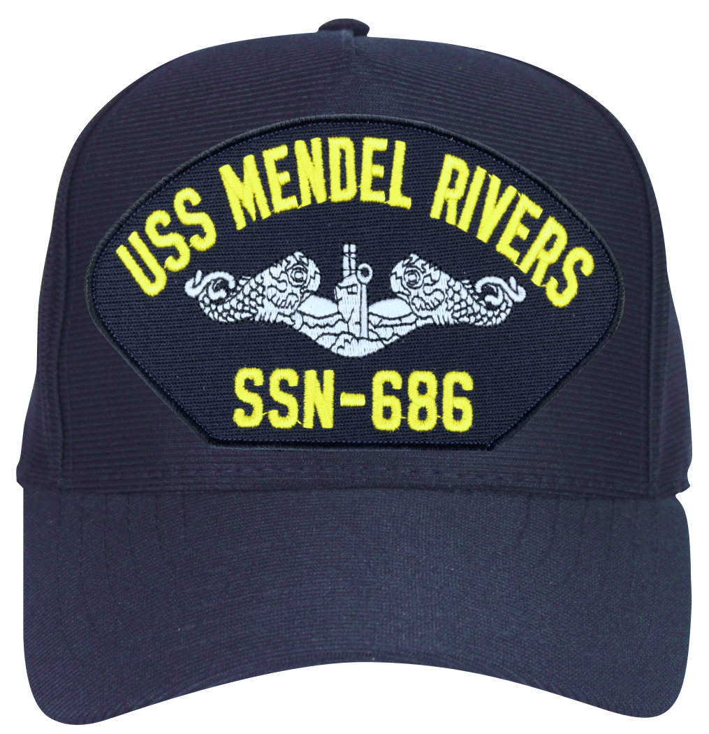 USS L. Mendel Rivers SSN-686 ( Silver Dolphins ) Submarine Enlisted Cap
