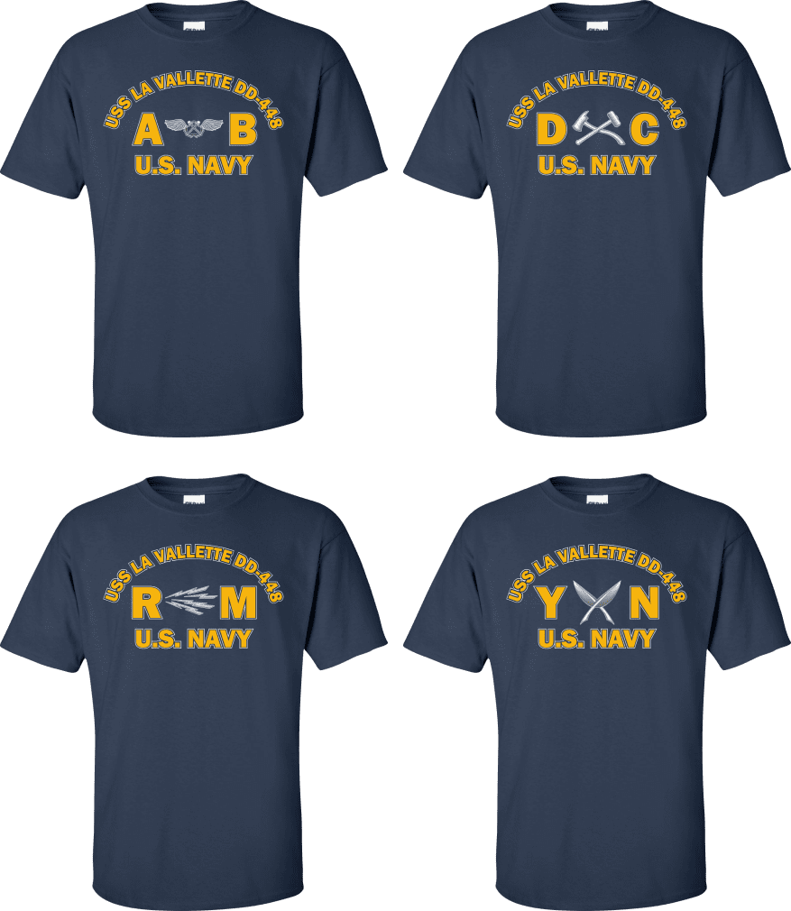 USS LA VALLETTE DD-448 Rates Apparel