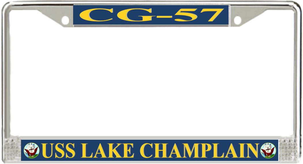USS Lake Champlain CG-57 License Plate Frame