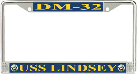 USS Lindsey DM-32 License Plate Frame