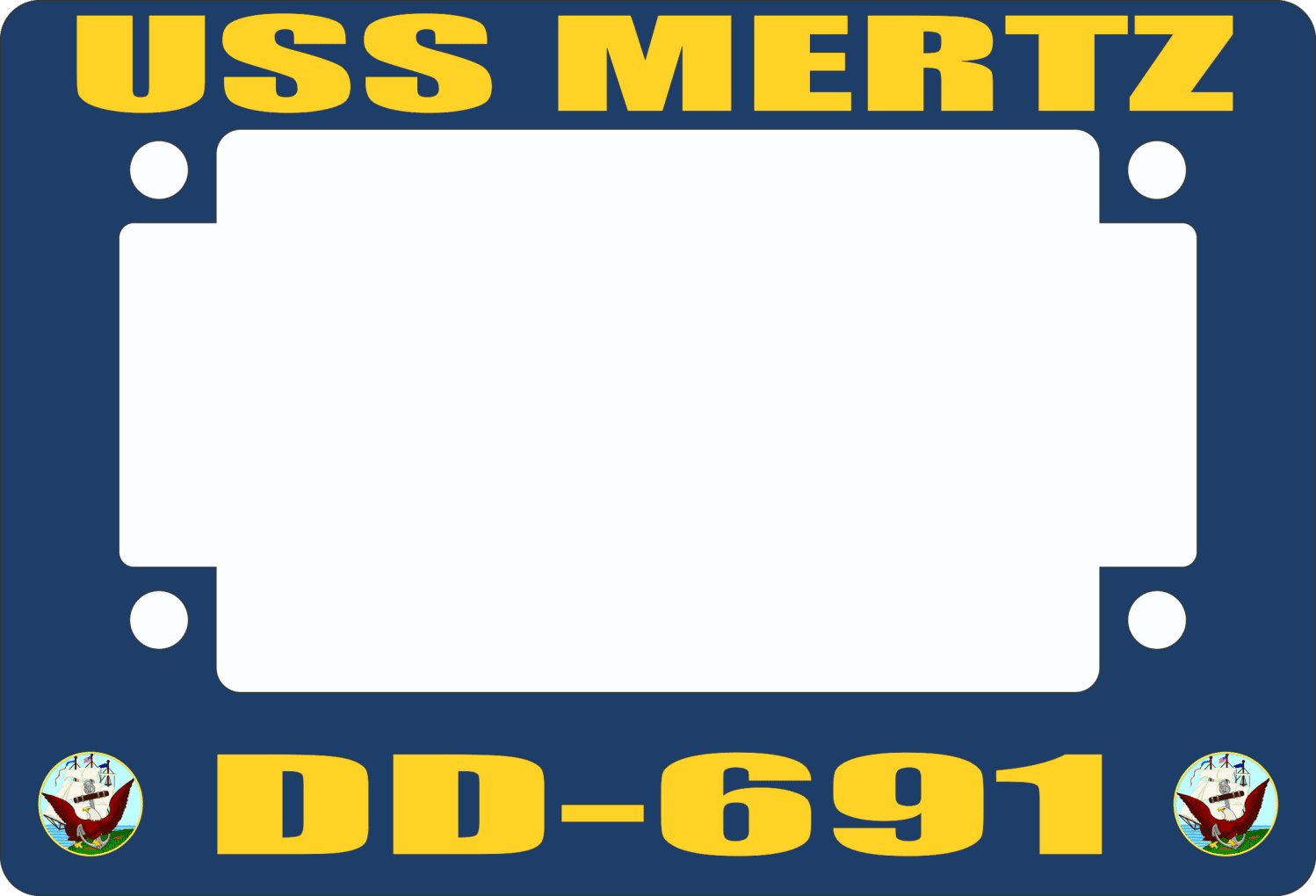 USS Mertz DD-691 Motorcycle Frame