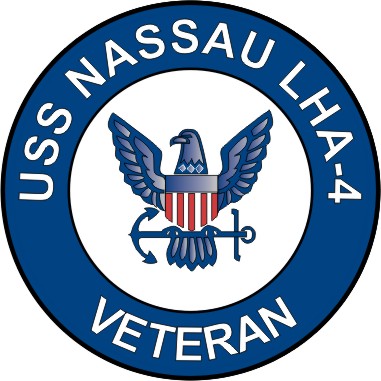USS Nassau LHA-4 Veteran Decal Sticker