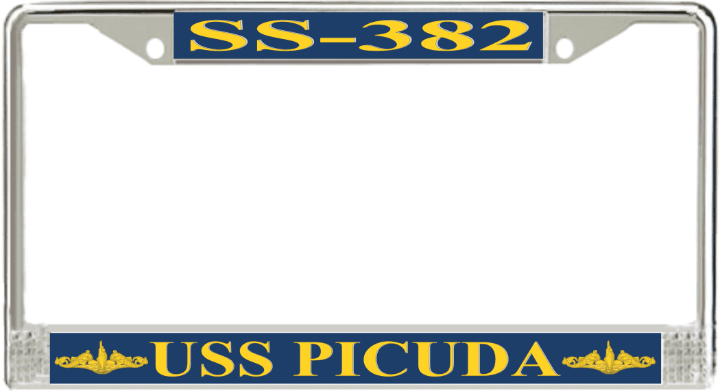 USS Picuda SS-382 License Plate Frame