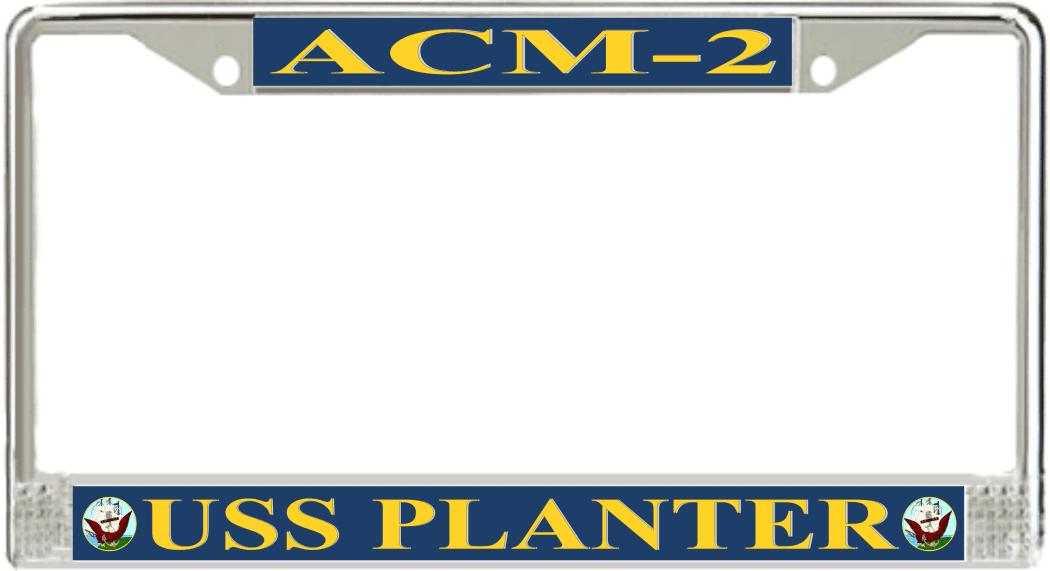 USS Planter ACM-2 License Plate Frame