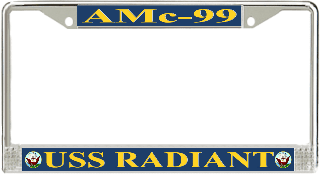 USS Radiant AMc-99 License Plate Frame