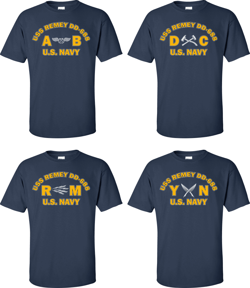 USS REMEY DD-688 Rates Apparel