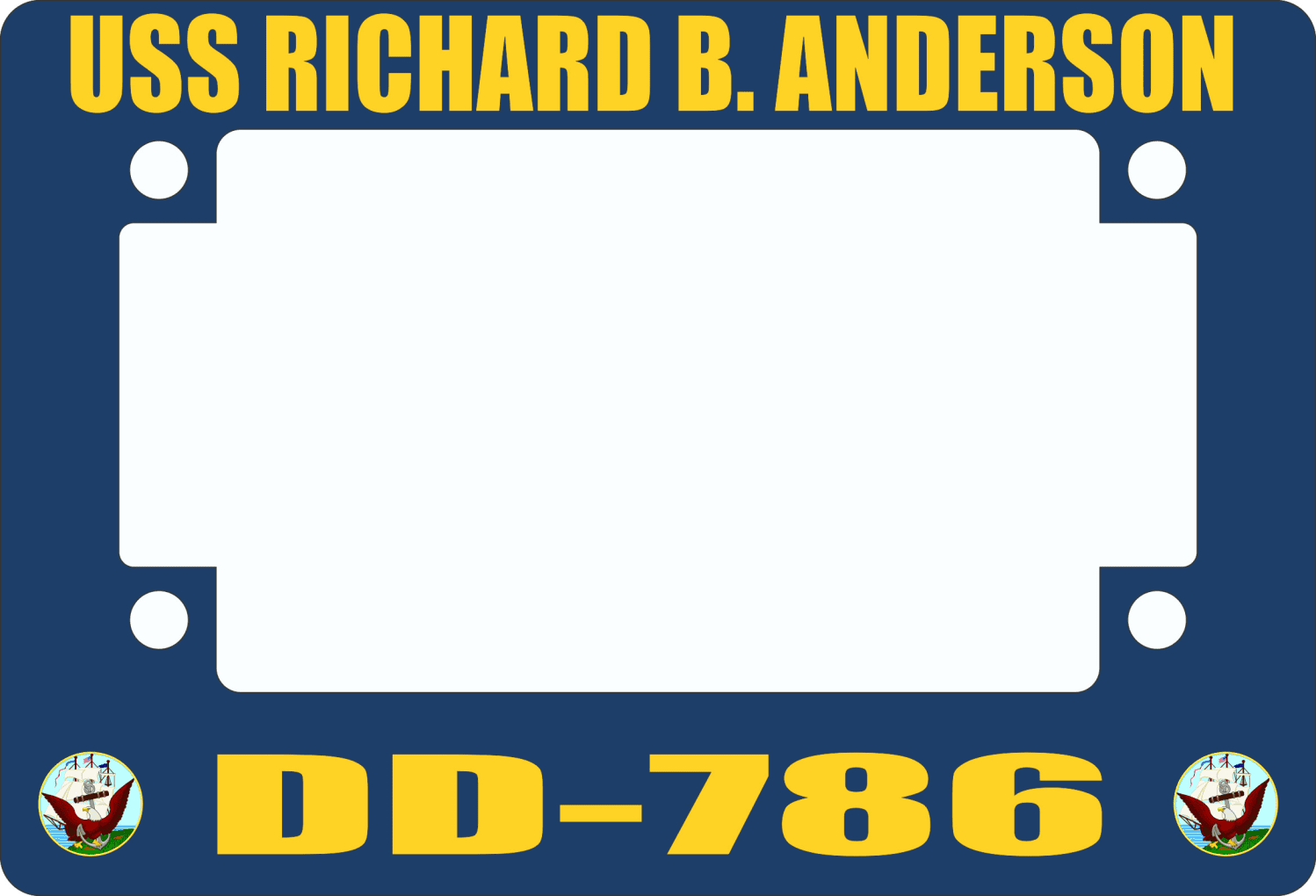 USS Richard B. Anderson DD-786 Motorcycle Frame