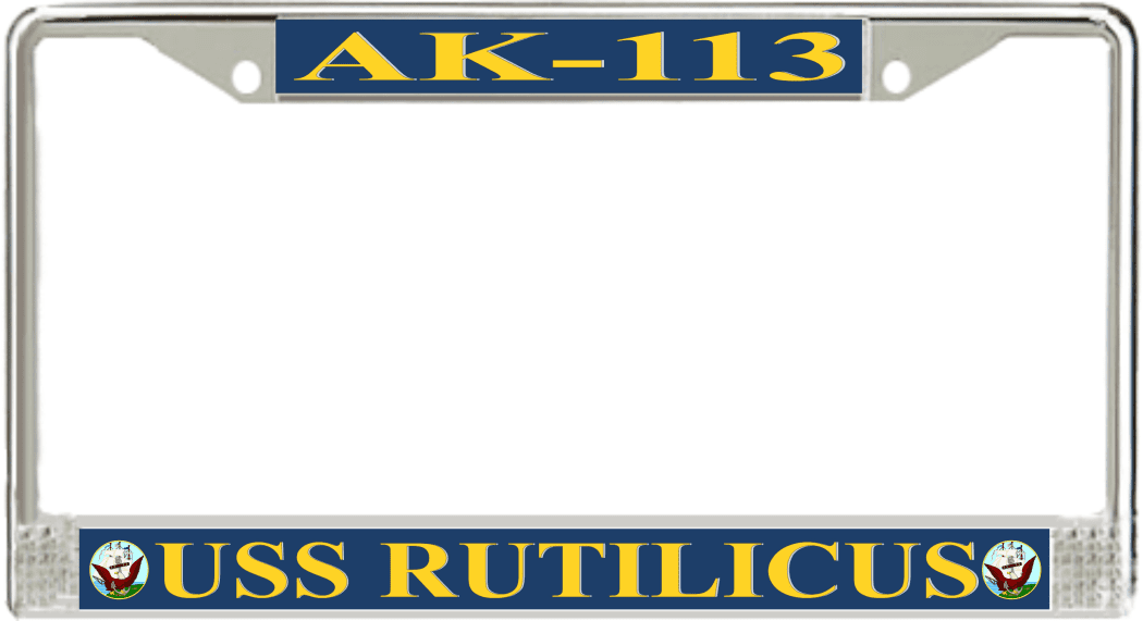 USS Rutilicus AK-113 License Plate Frame