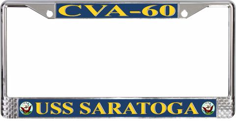 USS Saratoga CVA-60 License Plate Frame