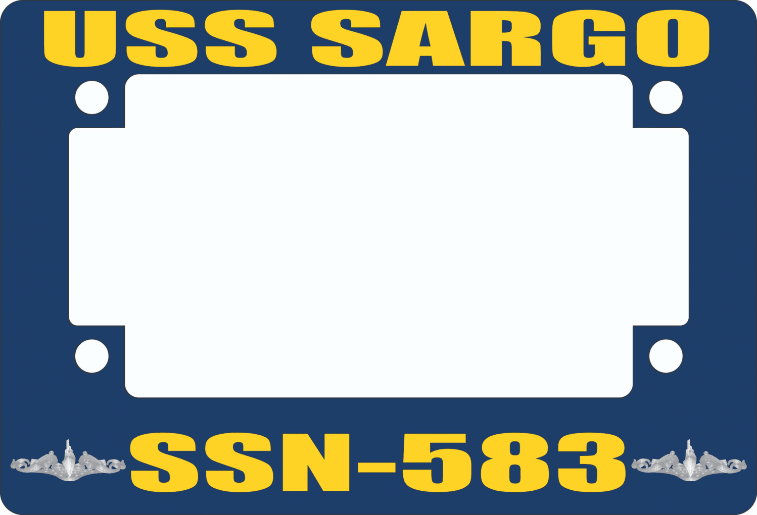 USS Sargo SSN-583 Motorcycle Frame