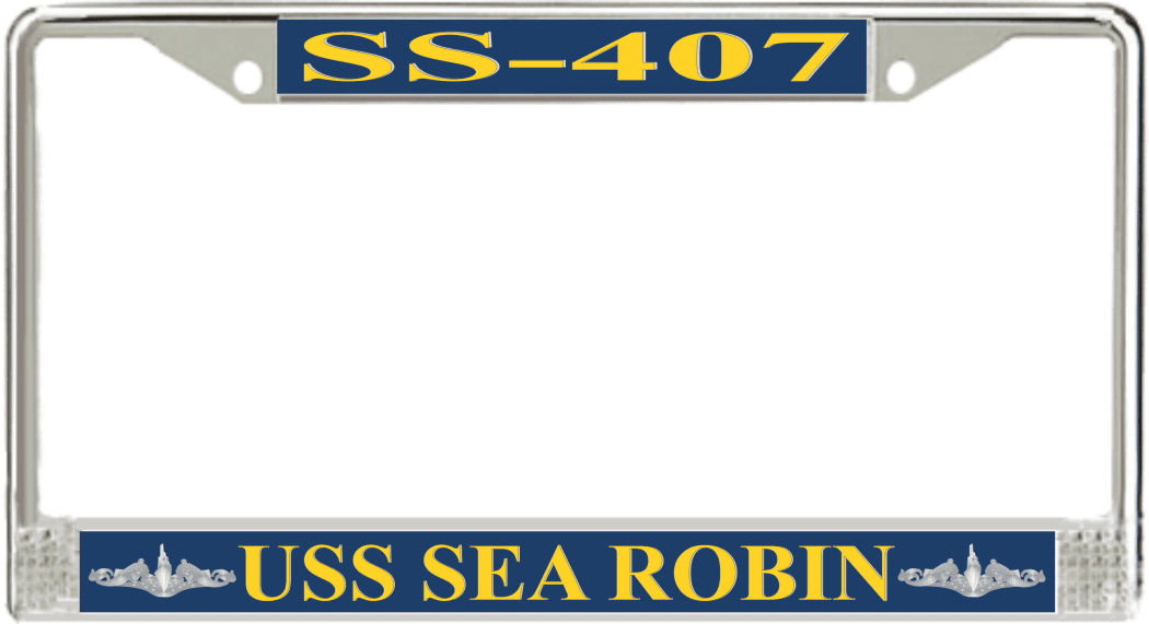 USS Sea Robin SS-407 License Plate Frame