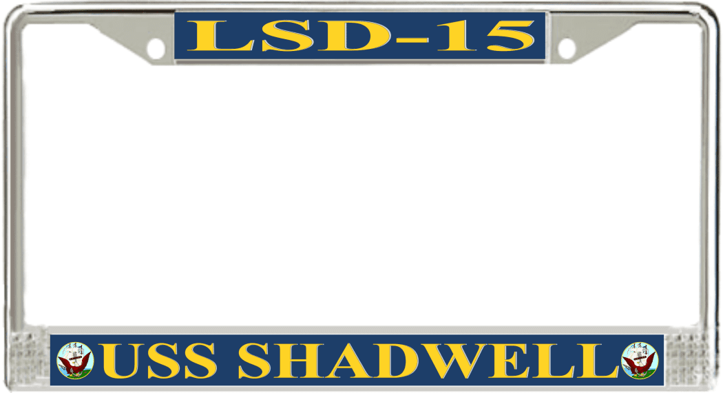 USS Shadwell LSD-15 License Plate Frame