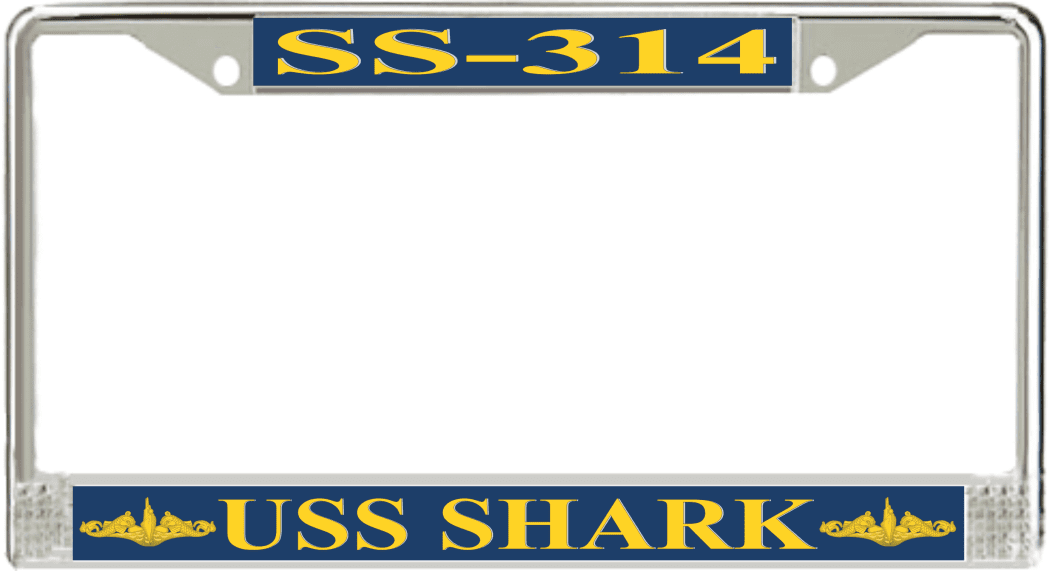 USS Shark SS-314 License Plate Frame