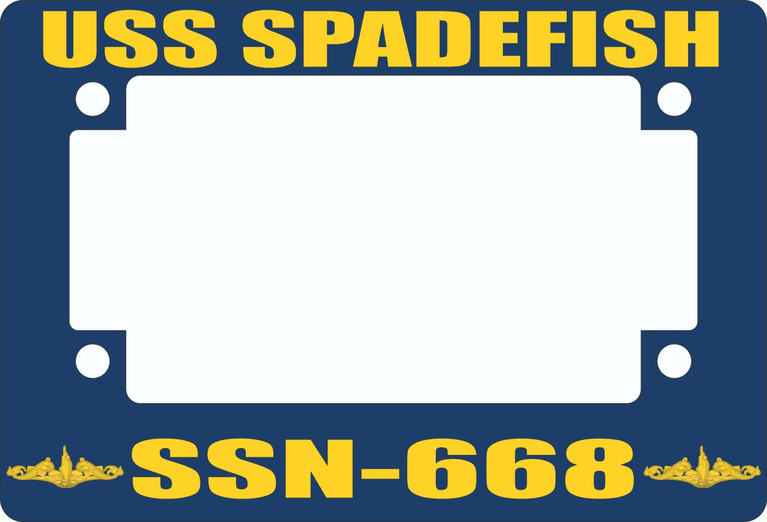 USS Spadefish SSN-668 Motorcycle Frame