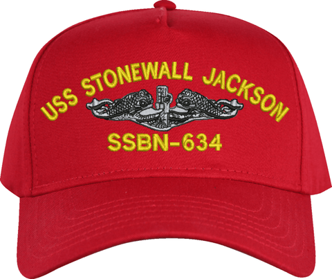 USS Stonewall Jackson SSBN-634 Custom Embroidered Cap