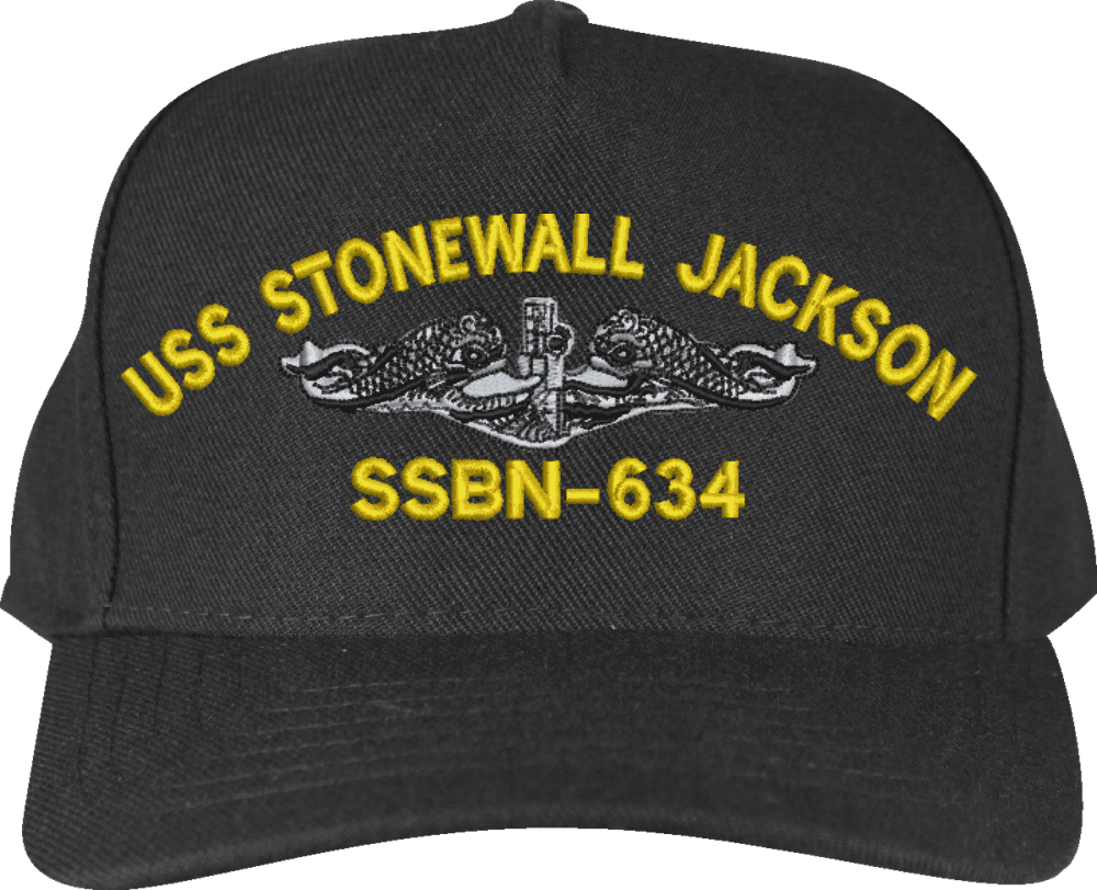 USS Stonewall Jackson SSBN-634 Custom Embroidered Cap