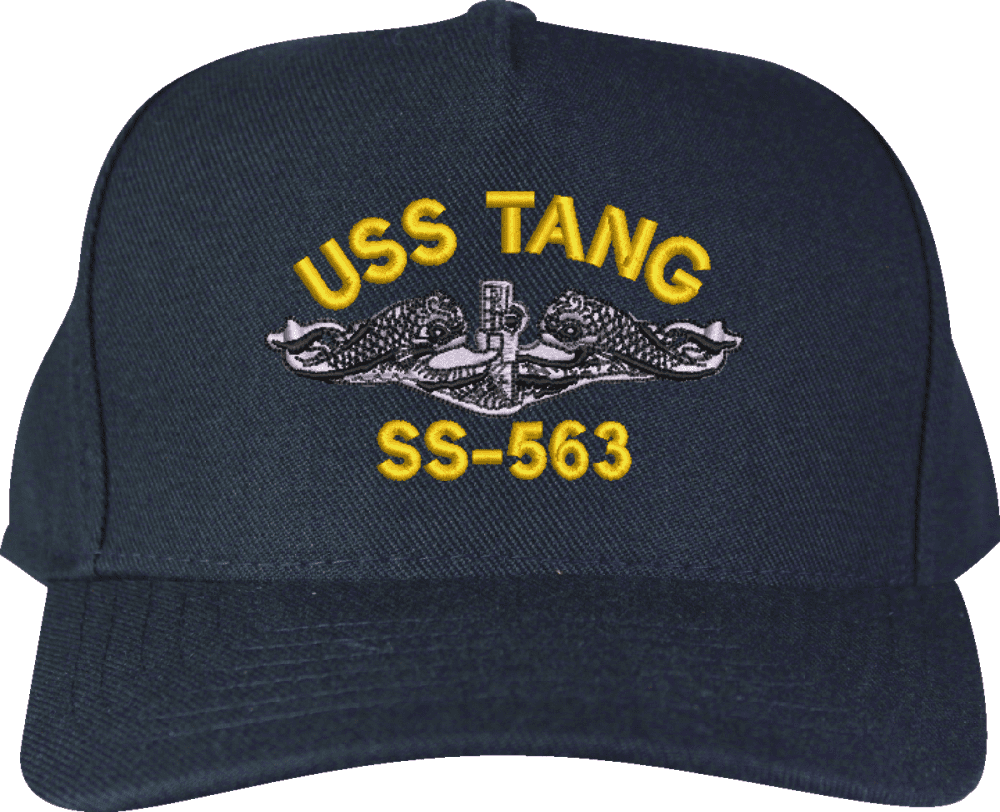 USS Tang SS-563 with Dolphins Custom Embroidered Cap