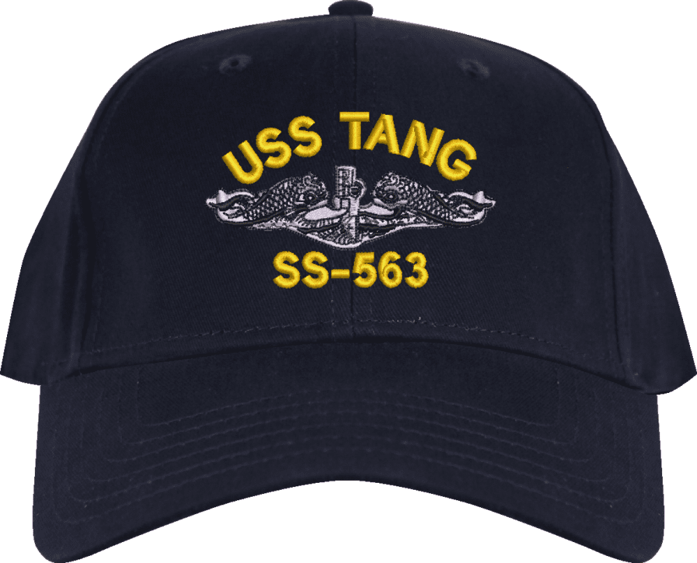 USS Tang SS-563 with Dolphins Custom Embroidered Cap