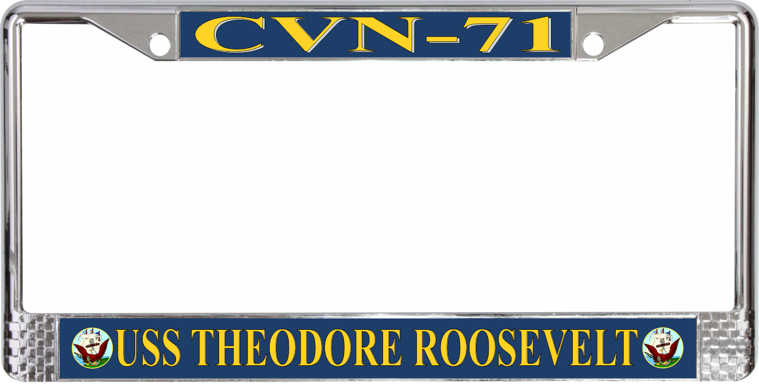 USS Theodore Roosevelt CVN-71 License Plate Frame