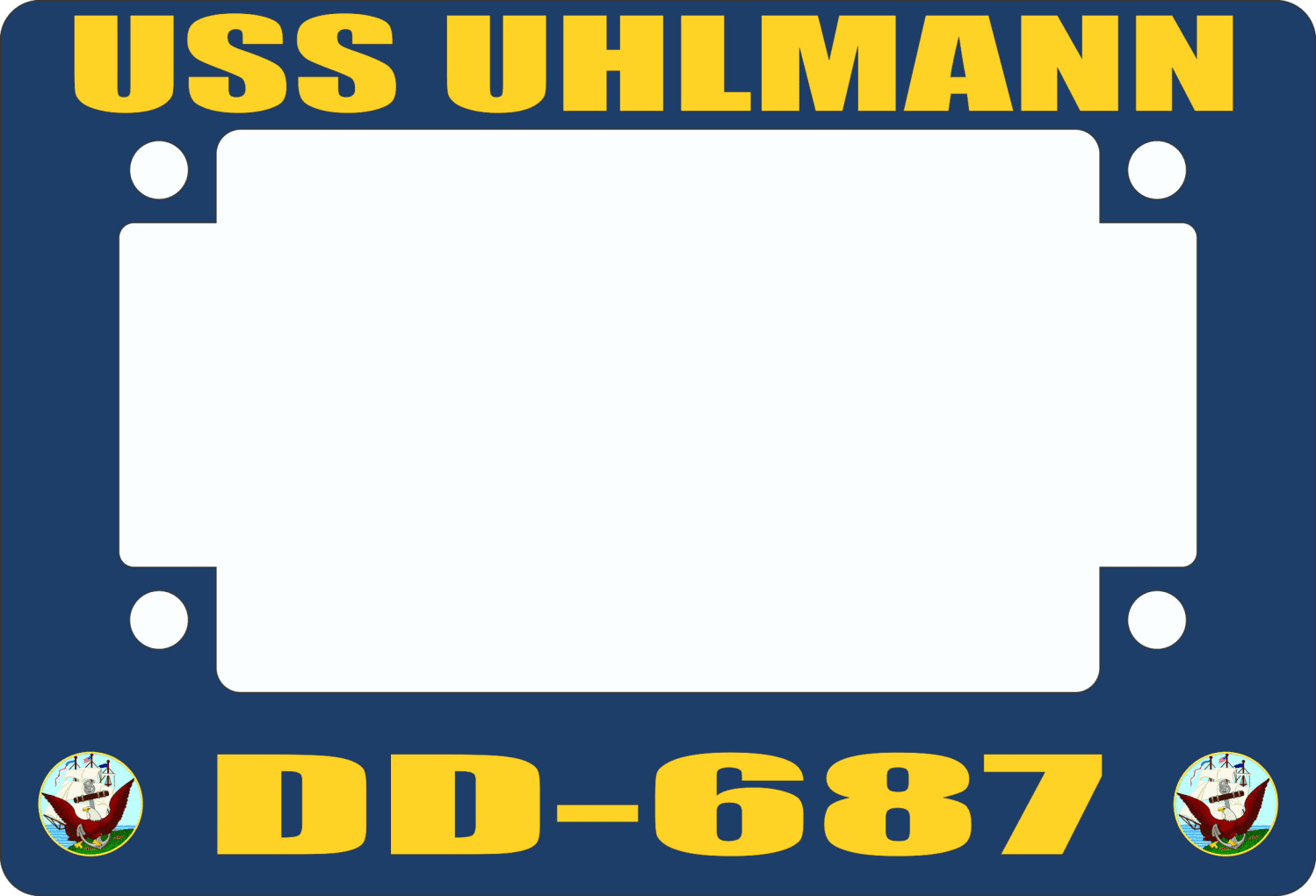 USS Uhlmann DD-687 Motorcycle Frame